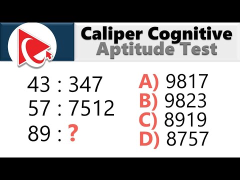 How to Pass CALIPER PROFILE COGNITIVE APTITUDE TEST - Questions and Answers with Solutions