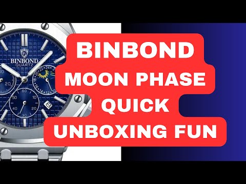Unboxing Fun: Binbond Moon Phase Watch