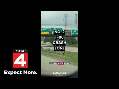 The 4 spots where you're more likely to get in a crash on I-96