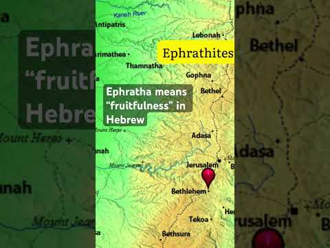 Hebrew: Ephrathites of Bethlehem -Judah, fruitful people, fruitful land- yes, Jesus is born there!