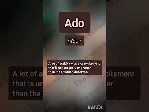 Ado; Pronunciation and meaning in malayalam