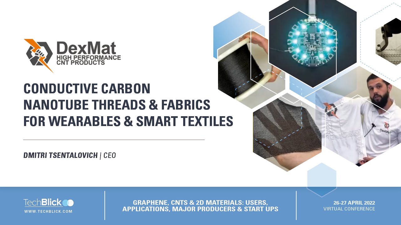 Dexmat | Conductive Carbon Nanotube Threads And Fabrics