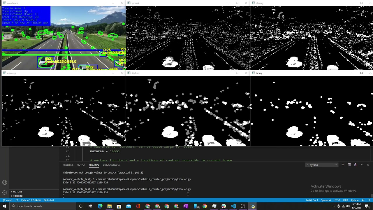 Vehicle Counter Projects Using OpenCV