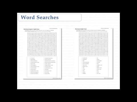 Spanish Vocabulary Puzzles