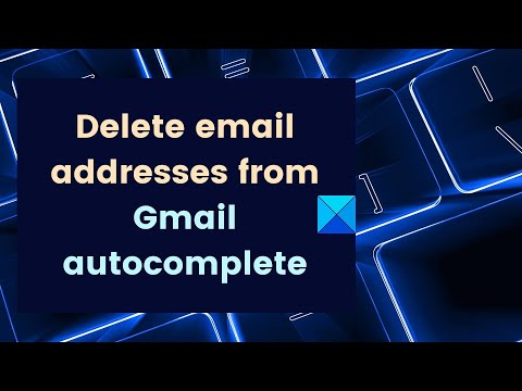 How to delete an Autofill email address in Gmail