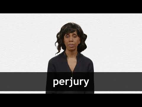 PERJURY definition and meaning | Collins English Dictionary
