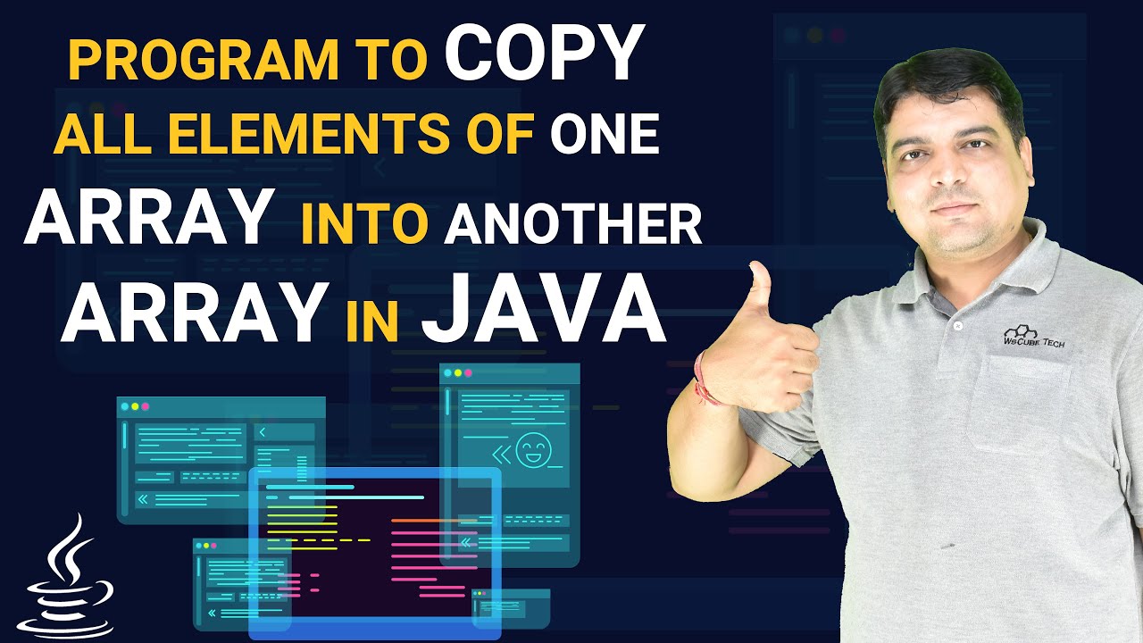 Program to copy all elements of one array into another array in JAVA | JAVA [ Practical Series ]