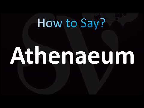 How to Pronounce Athenaeum (CORRECTLY!)