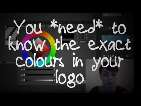 What Colours Are In My Logo? - How To Get HTML HEX Color Codes from your Logo using Pixlr (Tutorial)