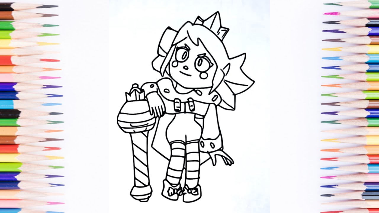How to color Brawl Stars Coloring Game Mandy