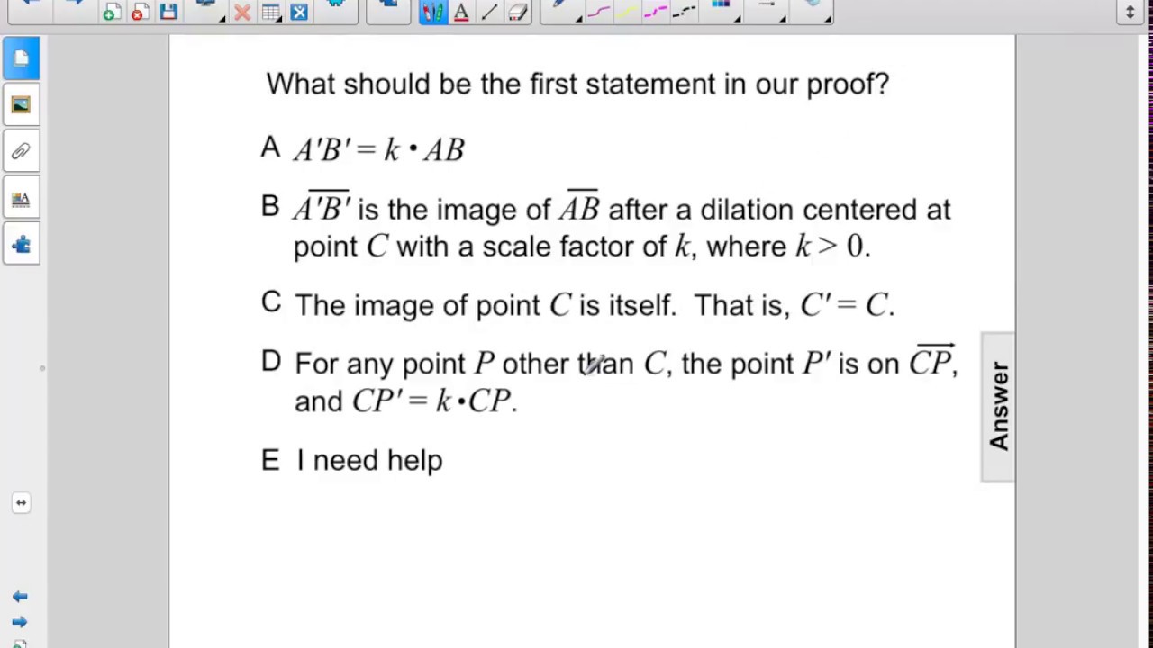 Geometry Transformations Released PARCC Q Q104