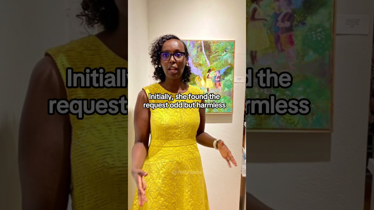 Artist Secretly Painted Neighbor in Yellow Dress #art #dress #artist #wholesome #neighborhood