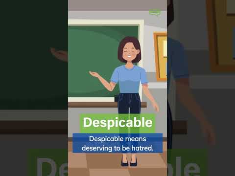 Despicable Meaning - English Vocabulary Word #shorts 🔥