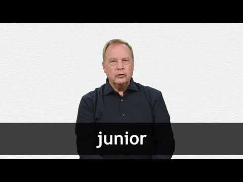 How to pronounce JUNIOR in American English