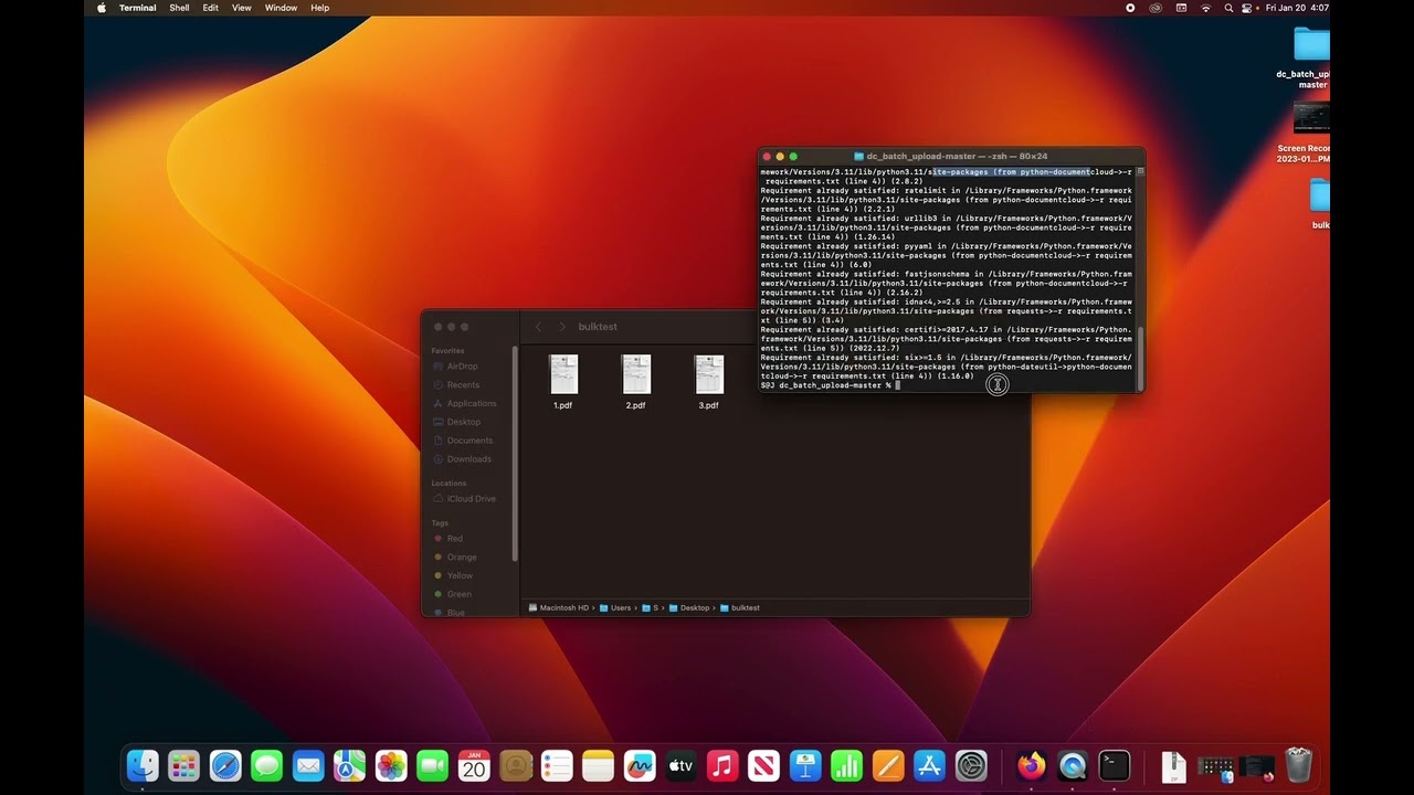 DocumentCloud Batch Upload Script Tutorial | macOS version