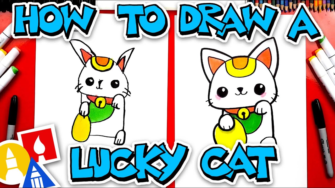 How To Draw A Lucky Cat For Chinese New Year