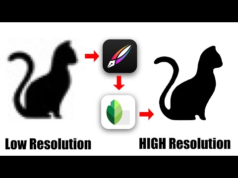Low resolution logo to high resolution log in 2 minutes