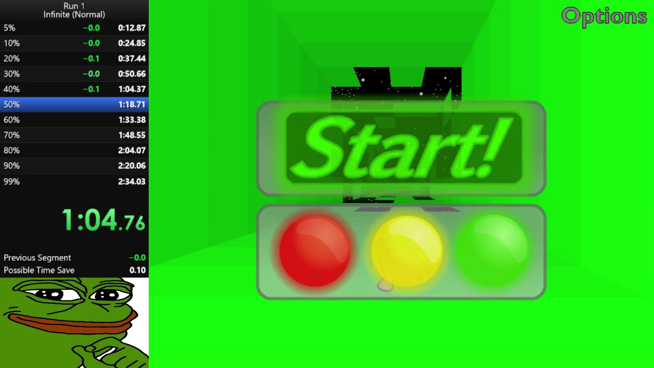 Run Infinite Mode - Normal WR: 2:33.867