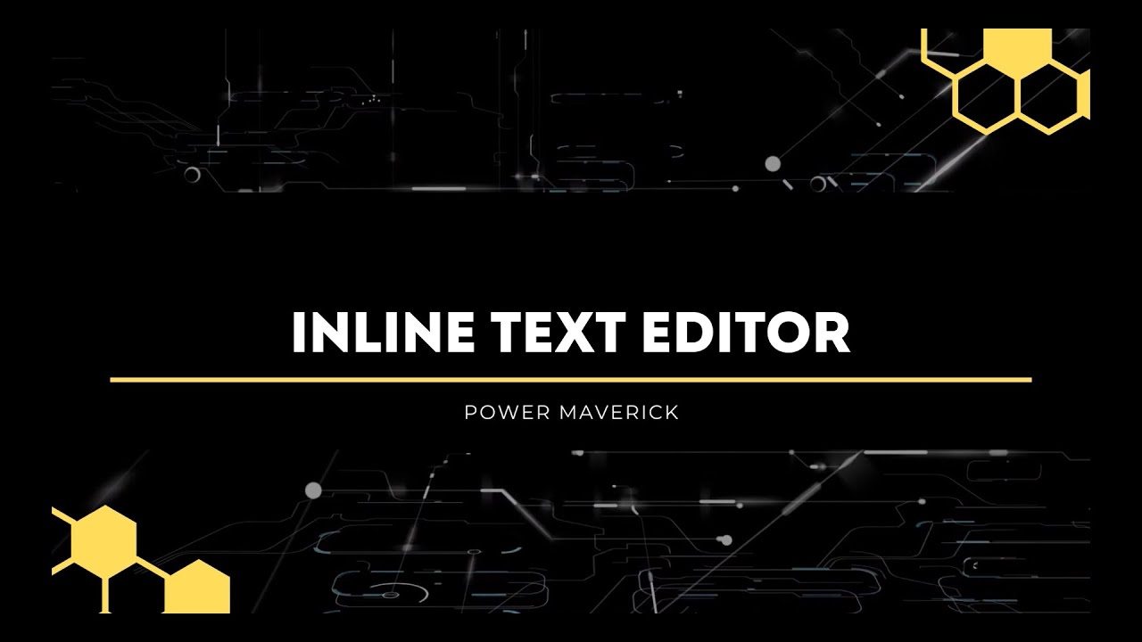 Inline Text Editor - PCF Control
