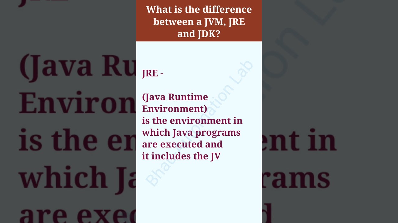 difference in JVM, JRE & JDK | java | interview questions #shorts #short #youtubeshorts #shortvideo