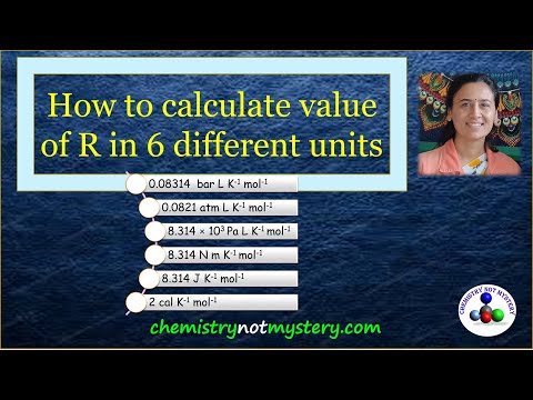 States of matter #6 How to calculate the value of R in 6 different units?