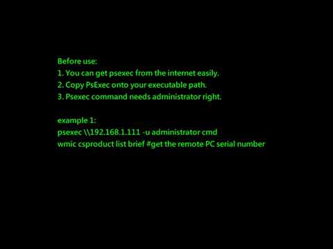 PSexec remote in command prompt