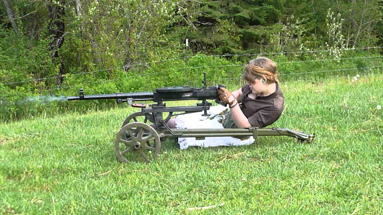 SG43 gory testfire  ,  drum fed conversion