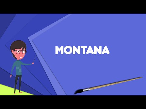 What is Montana? Explain Montana, Define Montana, Meaning of Montana