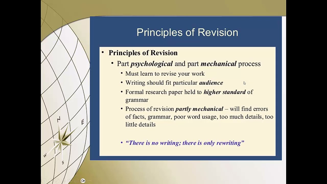 Week Six Overview ENG190 Revision