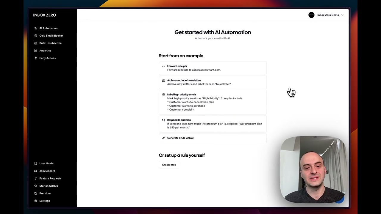 Automate your email with AI with Inbox Zero