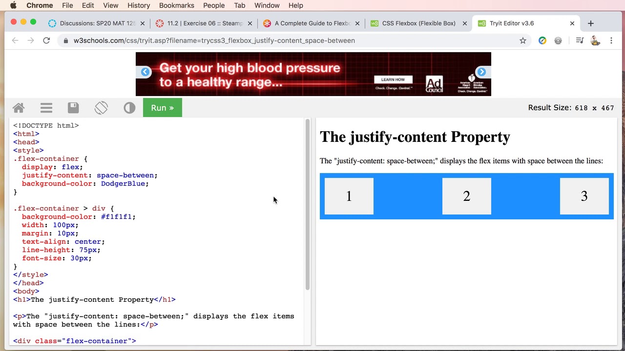03 justify and align content or row vs column