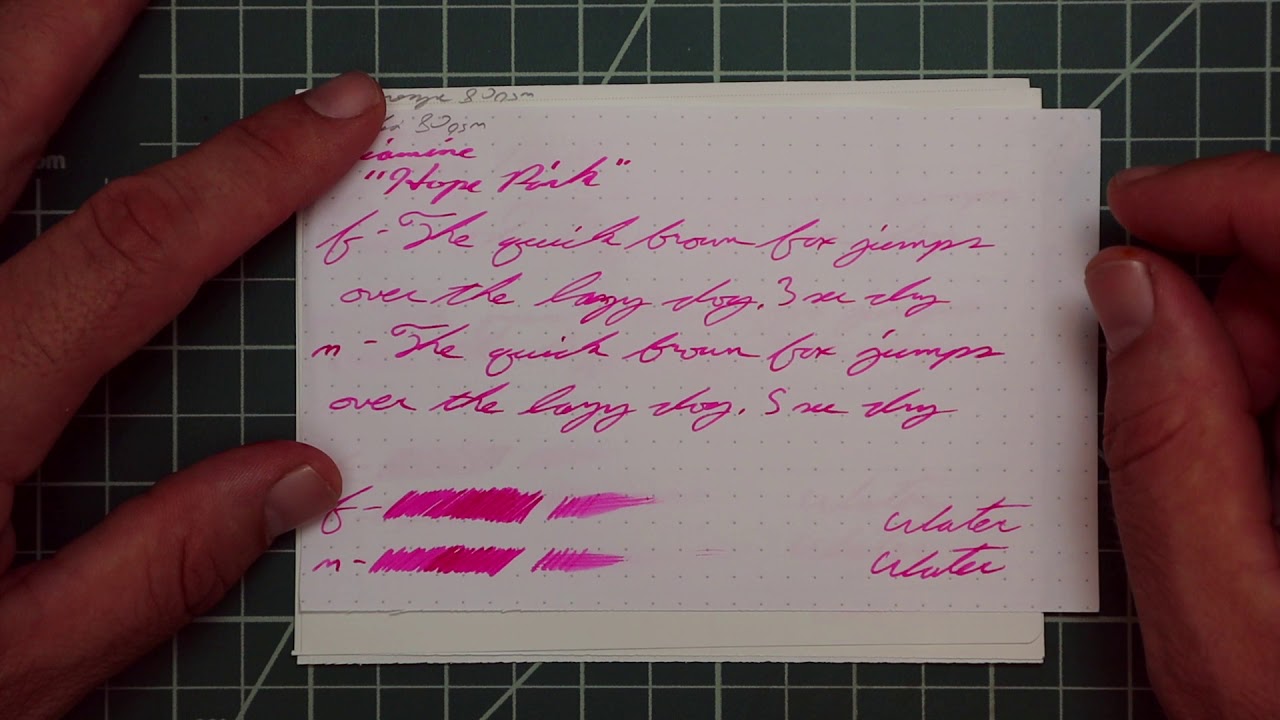 Diamine Hope Pink Fountain Pen Ink #fountainpenink #fountainpens