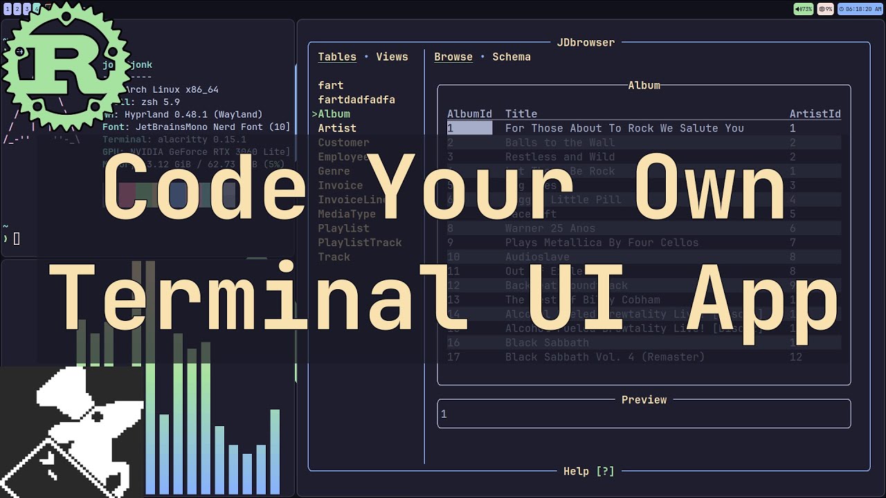 Code Your Own Terminal UI App In Rust - Ratatui