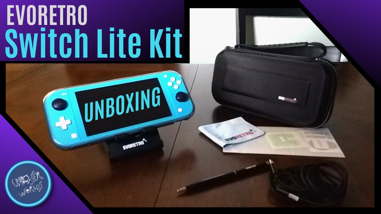 EVORETRO Nintendo Switch Lite Accessories Kit - Awesome Case and Stand!