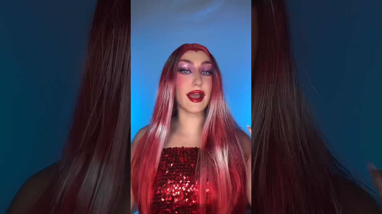 turning myself into lola from shark tales #makeuptutorial #sharktale #cosplay #makeupartist