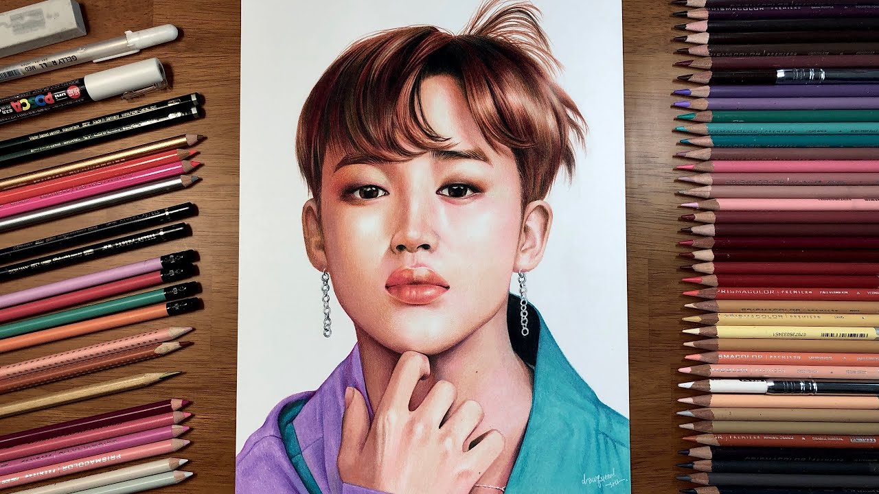 Colored pencil drawing 