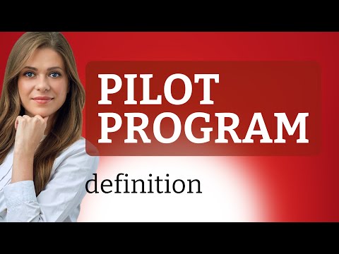 Pilot program | PILOT PROGRAM meaning