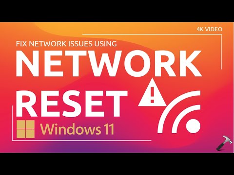 Reset network settings in Windows 11