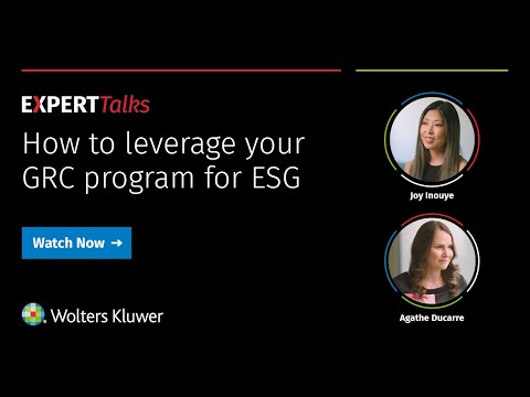 How to Leverage Your GRC Program for ESG – Expert Talks – Joy Inouye