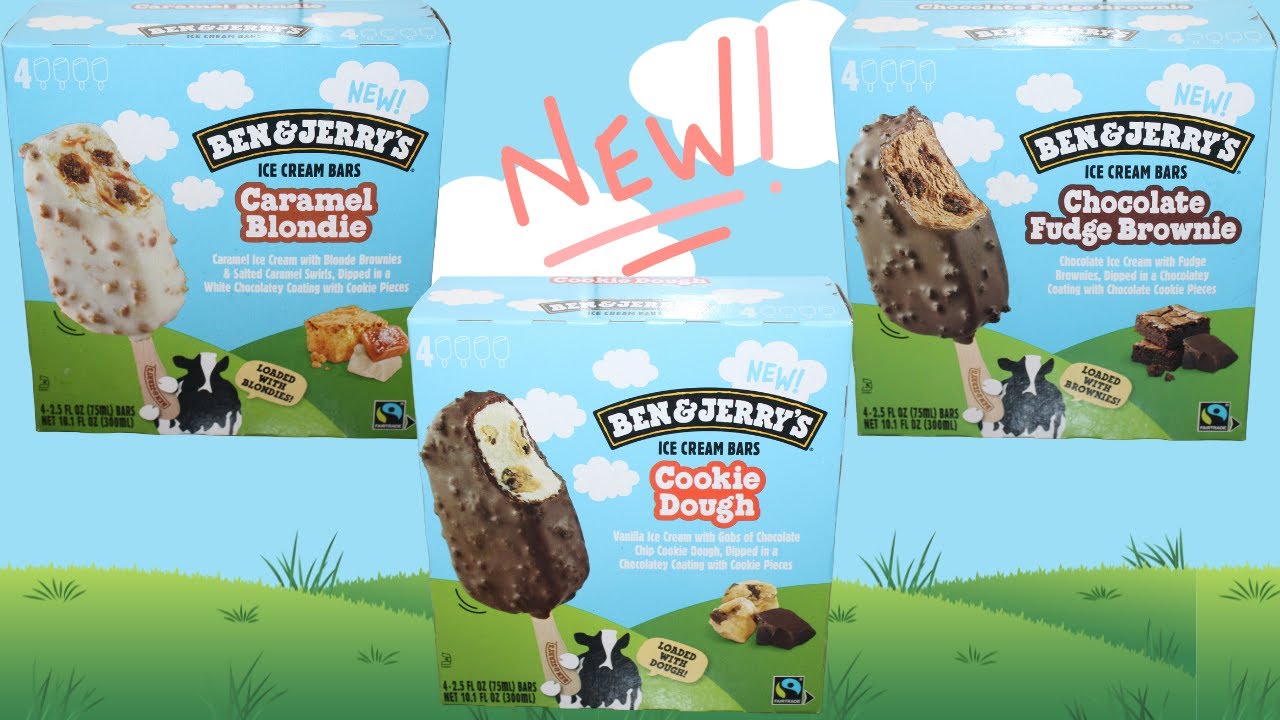Ben & Jerry’s Ice Cream Bars: Caramel Blondie, Cookie Dough & Chocolate Fudge Brownie Review