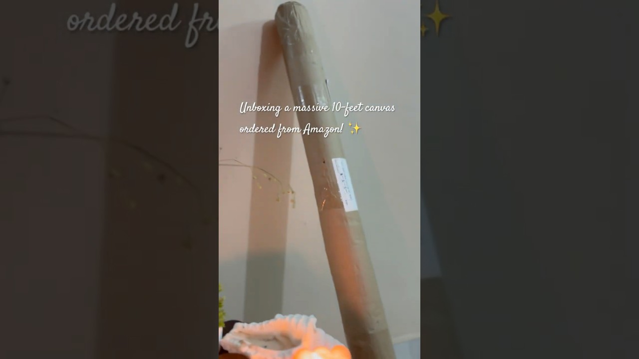 🎨 10 Feet Giant Canvas Unboxing from Amazon ✨| Artist Must Have! | Huge Art Supply Haul