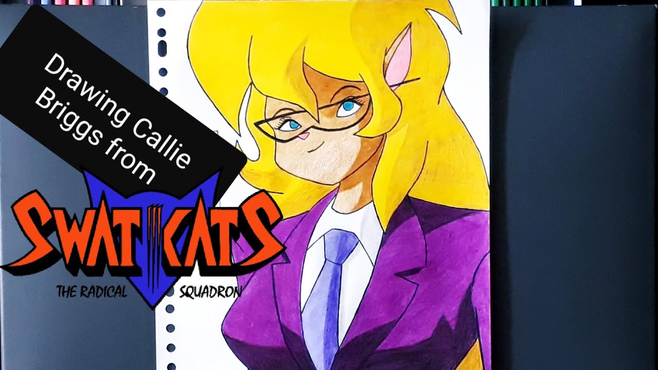 Drawing Callie Briggs from Swat Kats SPEED COLOURING by Wendel Krolis