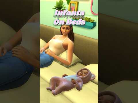 Infants Can Lay On Beds?! | Sims 4 | No CC | Build Tips