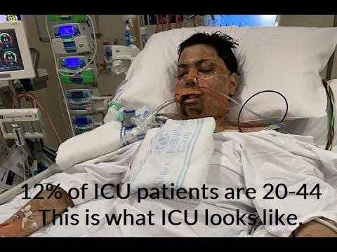 Dear Young People. Low Mortality does NOT mean you Won't Suffer in Hospital... What ICU Feels Like.