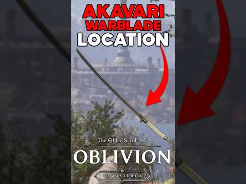AKAVARI WARBLADE UNIQUE SWORD LOCATION OBLIVION REMASTERED