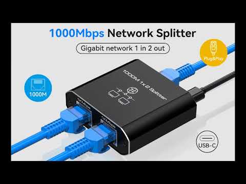 Introducing the ATLAHET Ethernet Splitter: Unleash the Power of Dual Network Connectivity!