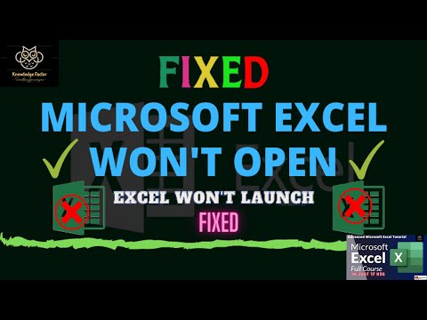Session-1: Not able to launch/Open Excel??