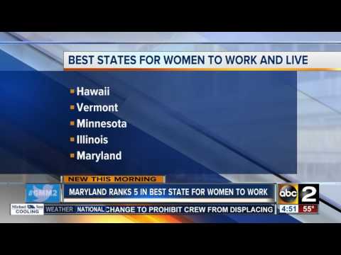 Maryland ranks in top 5 for best states for womne to live and work