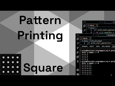 Pattern Printing - Square Pattern - Python