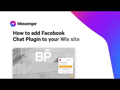 How to add Facebook Chat Plugin to your Wix site